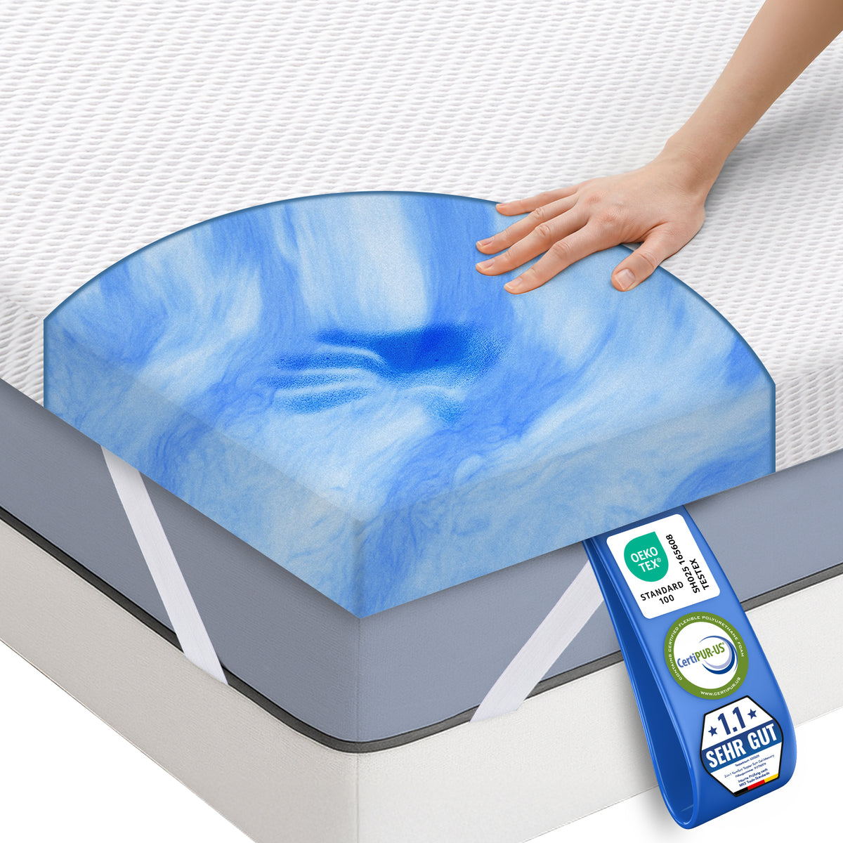 Dream Topper – Matratzen-Topper mit Memory-Schaum-Effekt für höchsten ...